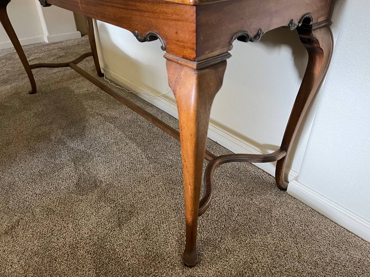 Antique buffet table